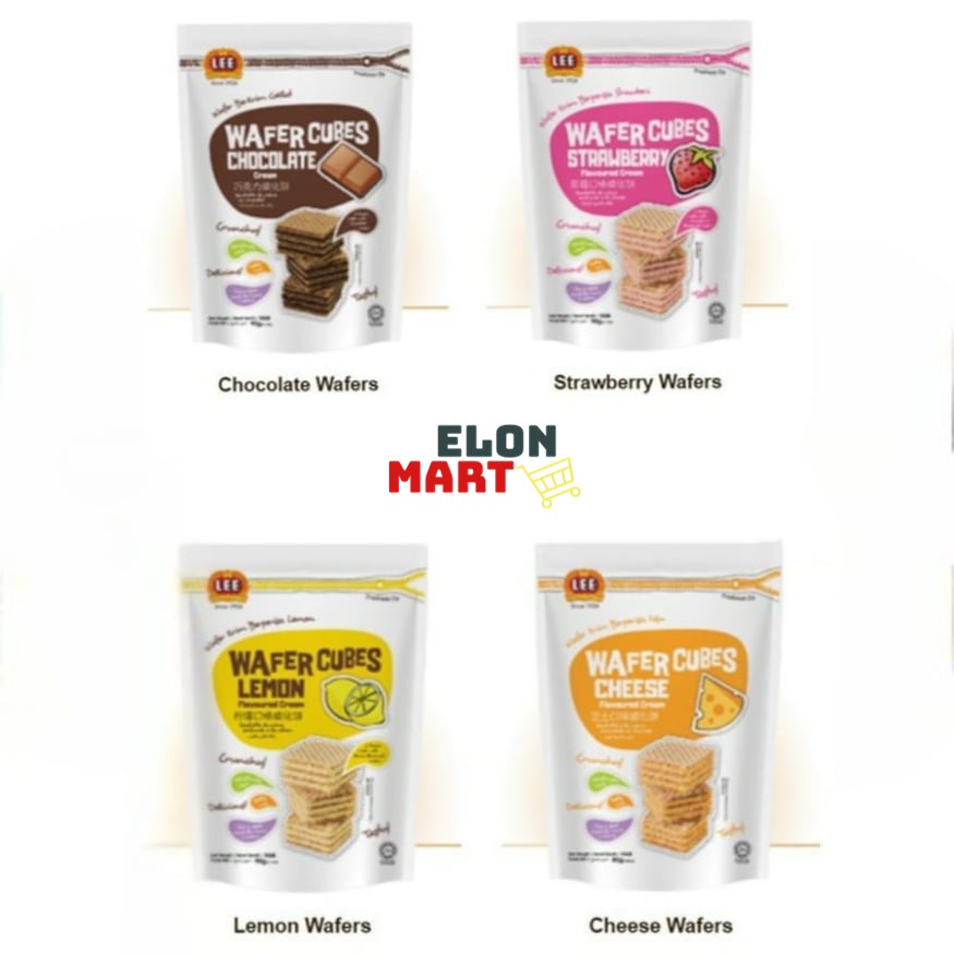 Lee Wafer Cubes (Chocolate 90g / Strawberry 90g / Lemon 90g / Cheese ...