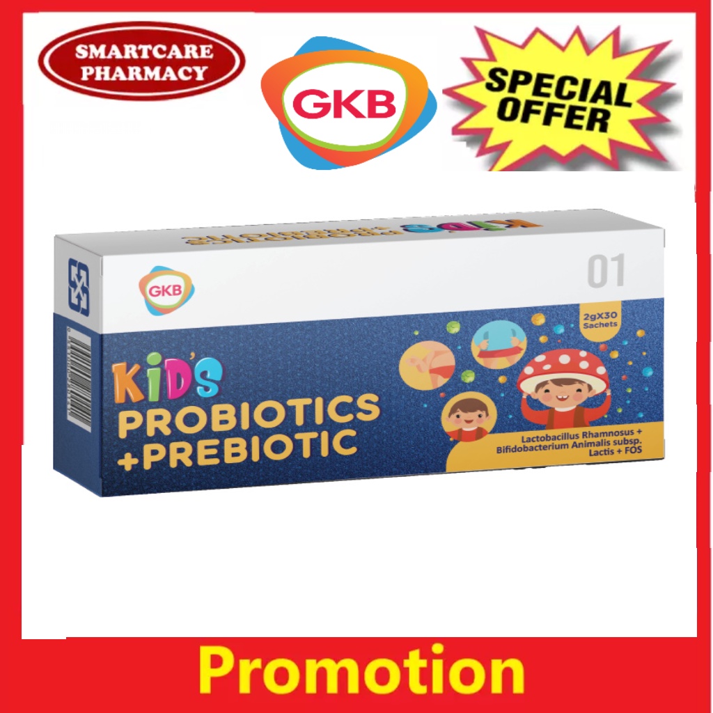 GKB Kids Probiotics & Prebiotics 2g x 30 sachets| For indigestion ...