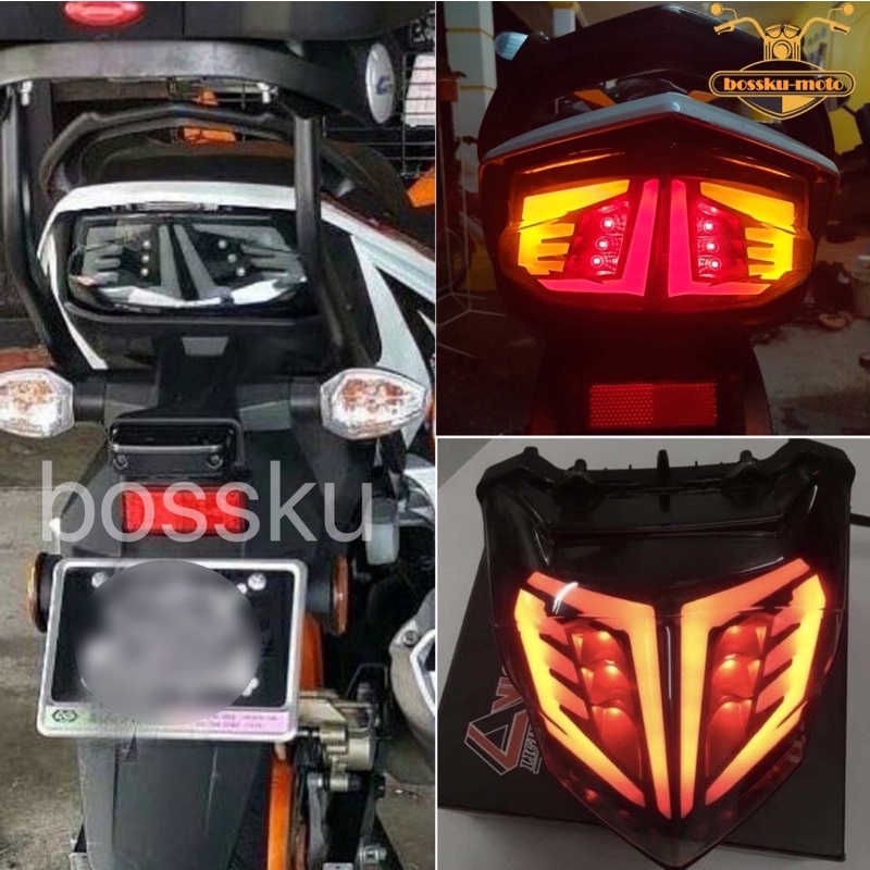 RS150 V1 LED TAIL LAMP VISS HONDA RS-150 RS150R LAMPU BELAKANG BRAKE ...