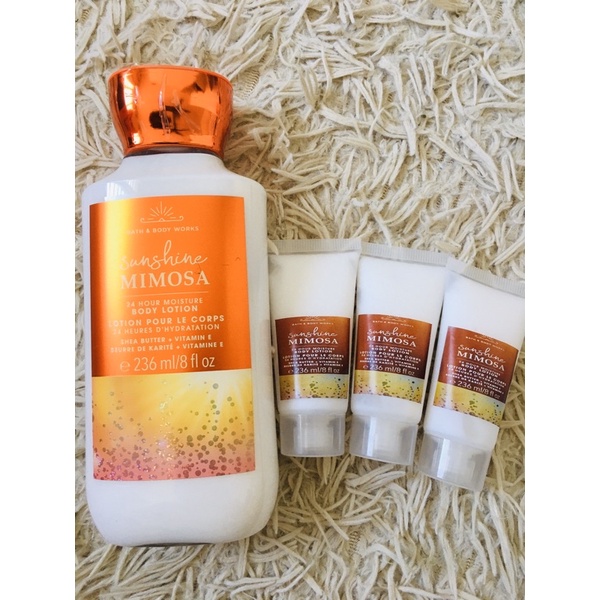 MIMOSA 🍊 BODY LOTION 20ML 💯 BBW | Shopee Malaysia