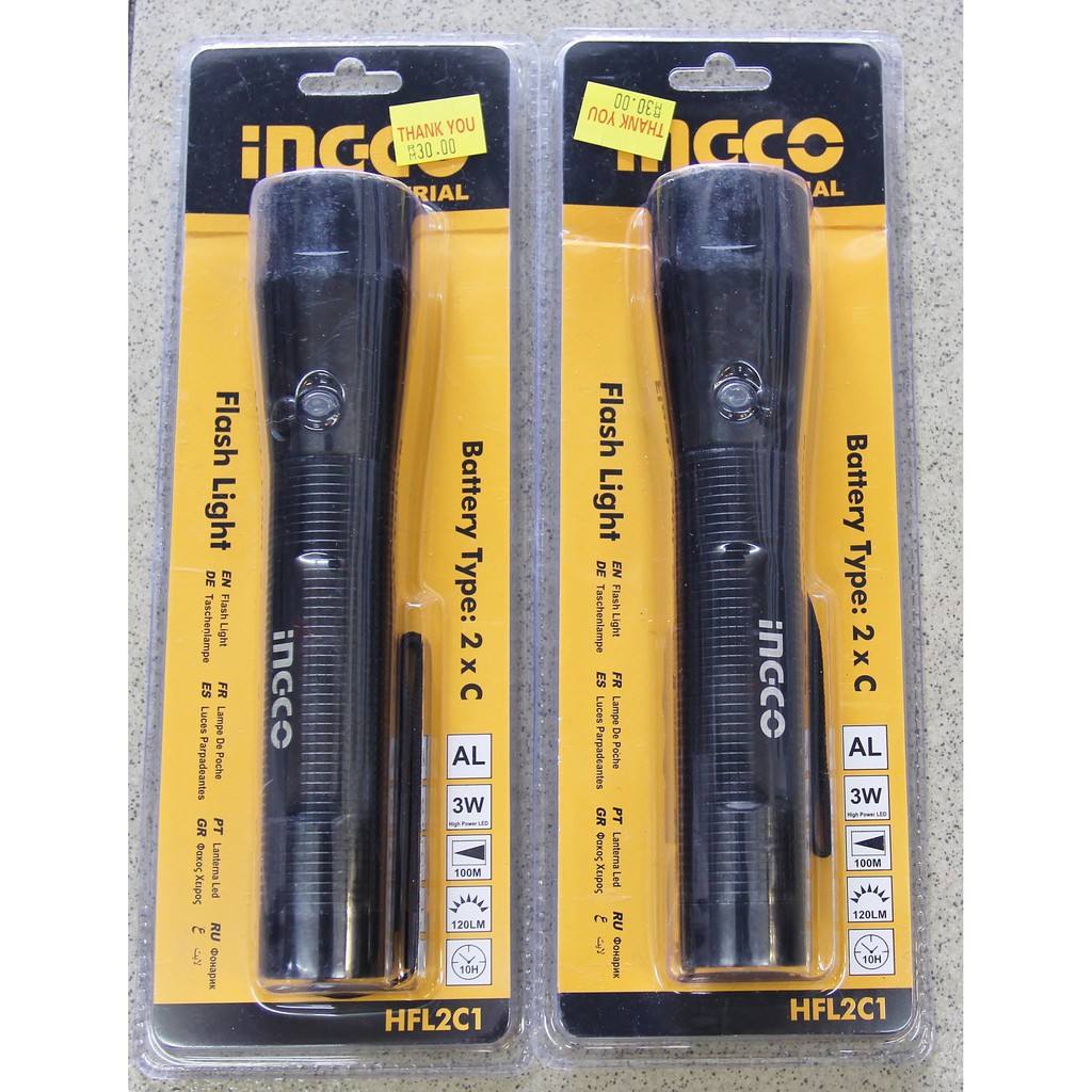 INGCO Led Flash Light HFL-2C1 | Shopee Malaysia