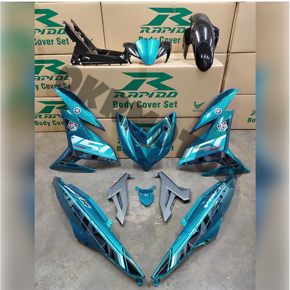 RAPIDO COVER SET ASSEMBLY Y15ZR V2 (STICKER TANAM/AIRBRUSH) | Shopee ...
