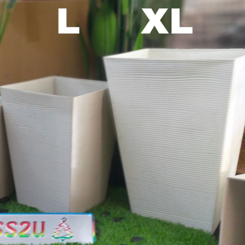 Pasu Petak / Square Flower Pot / Pasu Bunga Petak / Pusa Hiasa / Vase ...