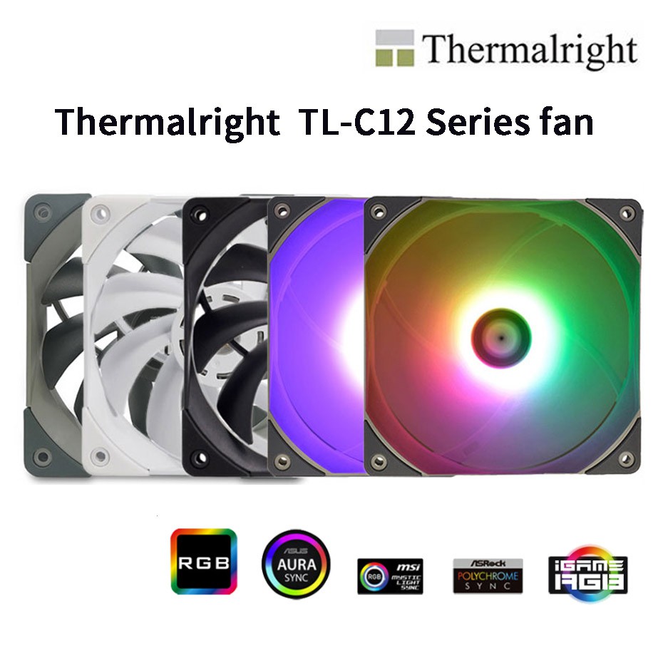 Thermalright 4pin PWM 120mm TL-C12 TL-C12L RGB TL-C12L RGB 3in1 TL-C12S ...