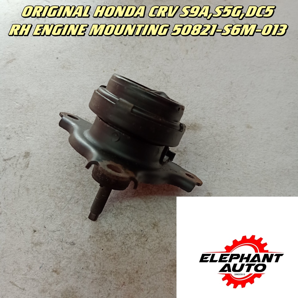 ORIGINAL HONDA CRV S9A,S5G,DC5 RH ENGINE MOUNTING 50821-S6M-013 ...