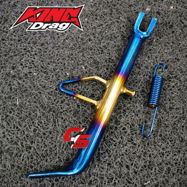Espada KING DRAG titanium side stand (Universal) Cutting Tongkat Motor ...