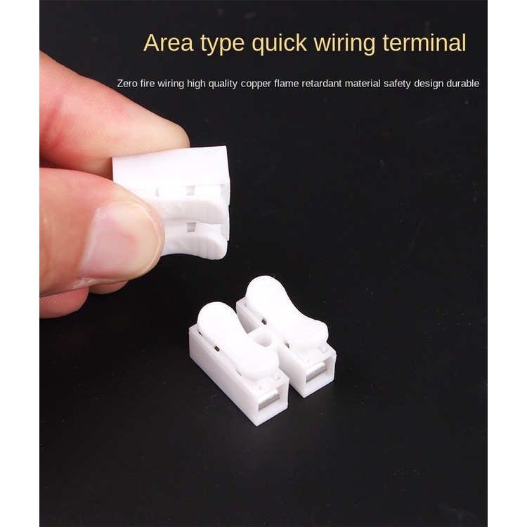 2 Way Quick Wiring Press Type Terminal Block Wire Connector push type ...