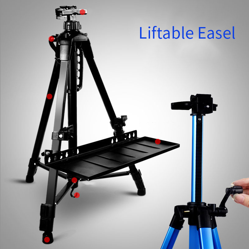 Folding portable aluminum alloy tripod for beginners, easel, special ...