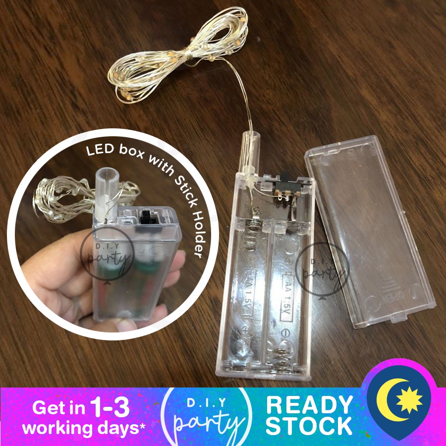 LED Battery Box Wire String Colourful Fairy Light Transparent Bubble ...