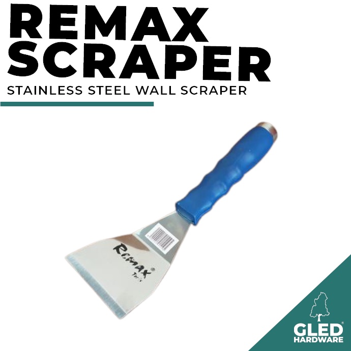 REMAX 3" STAINLESS STEEL WALL SCRAPER | PENGIKIS DINDING | Shopee Malaysia