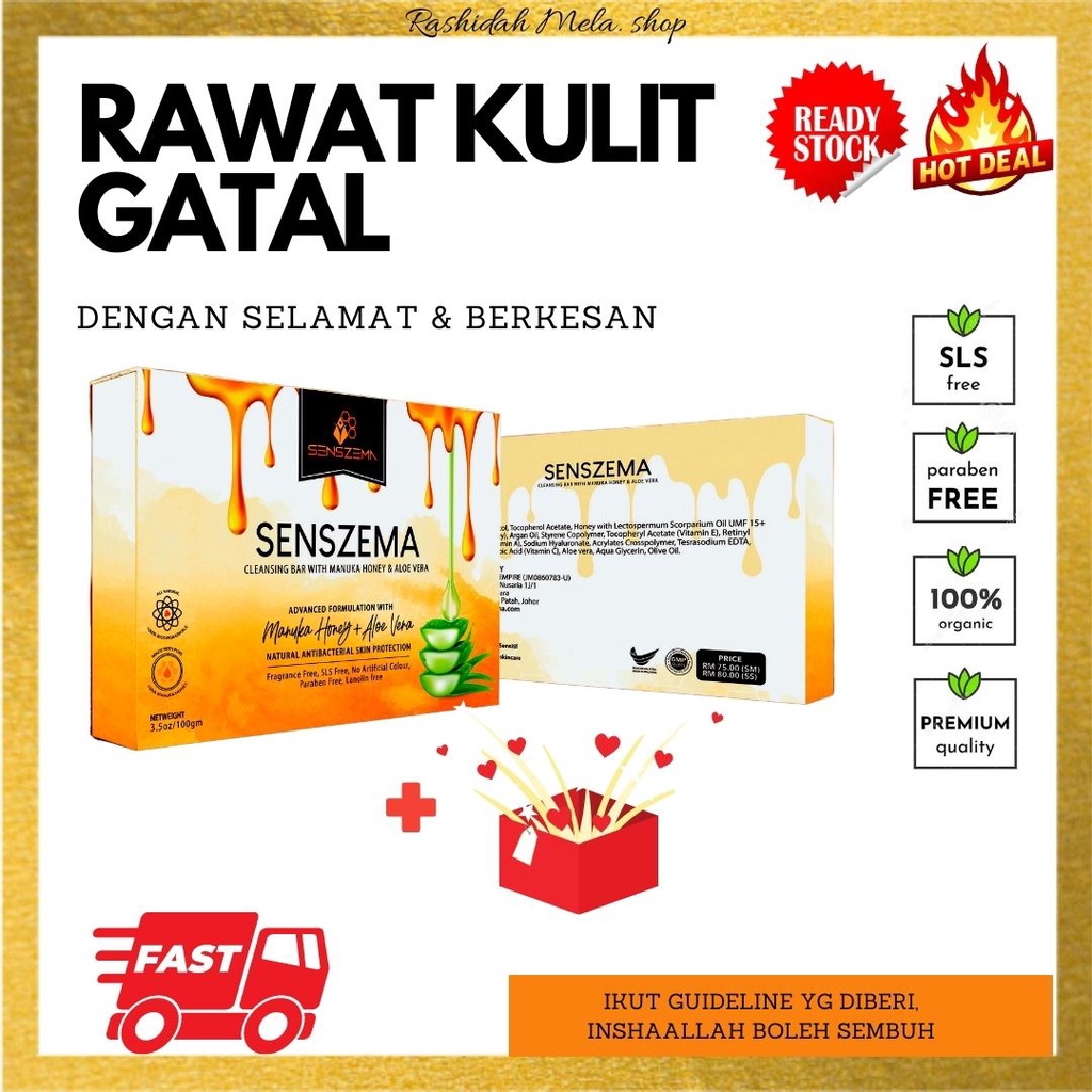 [SABUN SENSZEMA] Sabun Medical Ubat Gatal Kronik Eczema Psoriasis Kudis ...