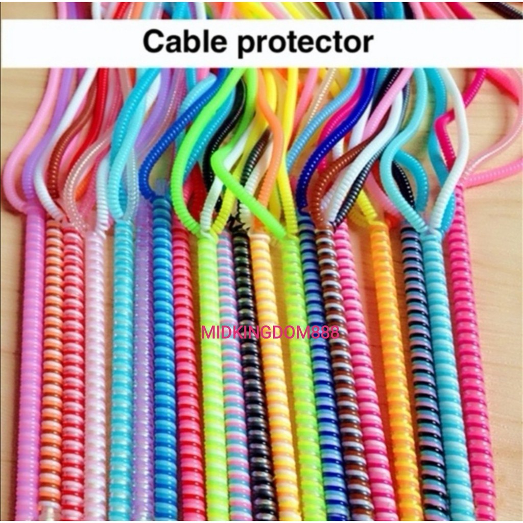Multi Colour Solid Colourful Cable Wrap Wrapper / Cable DIY Spiral Cord ...
