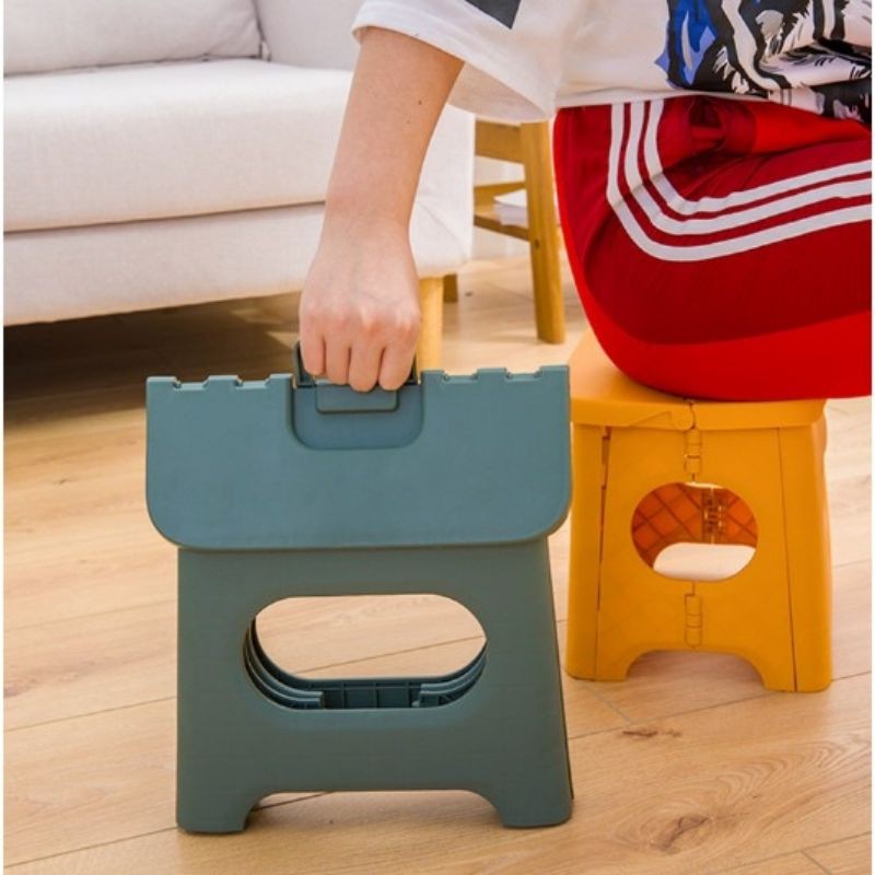 Lightweight Portable Folding Chair Step Stool Plastic Durable Easy ...