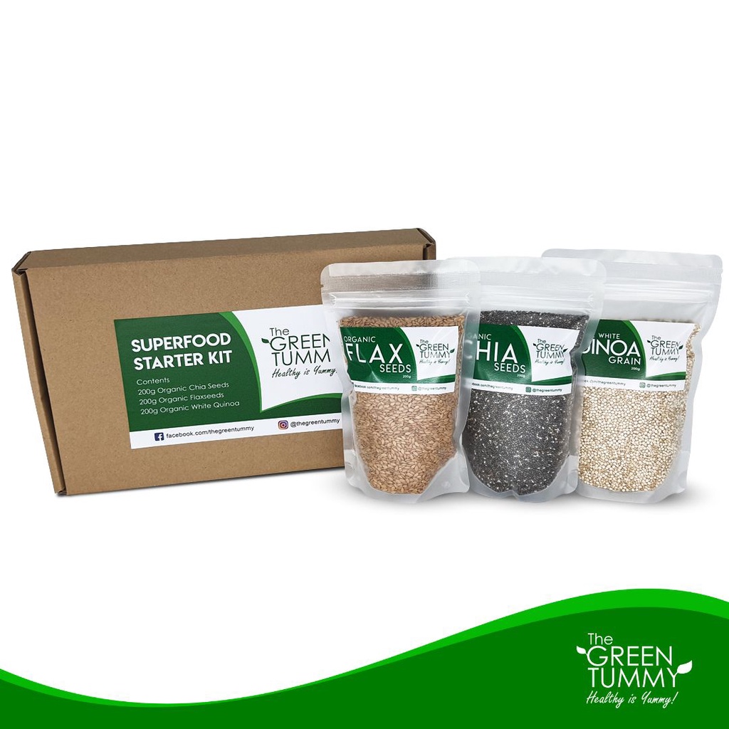 Superfood Starter Kit ( Chia Seeds, White Quinoa, Flaxseeds ) | Shopee ...