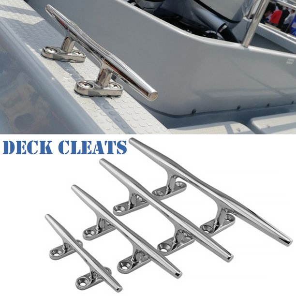 316 Stainless Steel Boat Anchor Mooring Cleat Open Base Bar Cleat ...