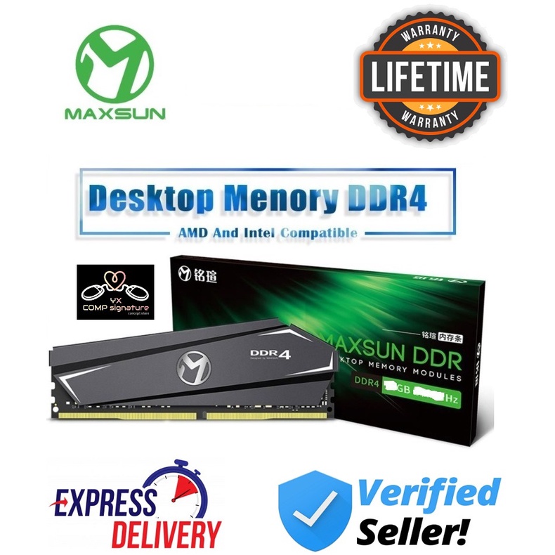 Maxsun Terminator DDR4 2666Mhz RAM 8GB | Shopee Malaysia