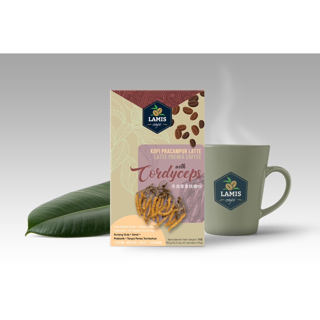 LAMIS Latte Premix Coffee with Cordyceps | Shopee Malaysia