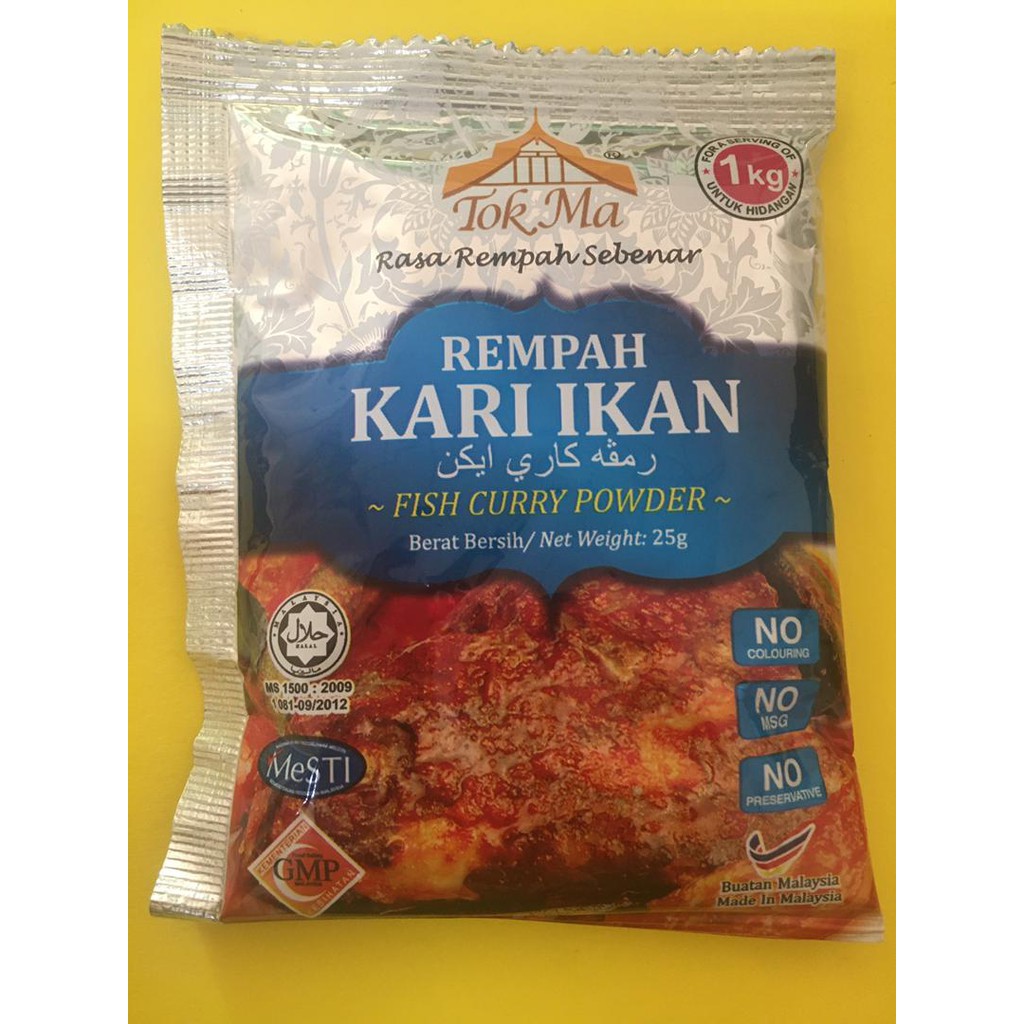 TOKMA REMPAH KARI IKAN 25G | Shopee Malaysia