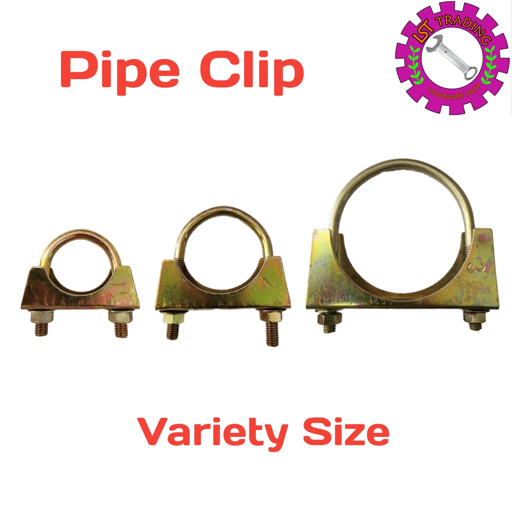 [READY STOCKS] EXHAUST PIPE CLIP/ U BOLT / HOSE CLIP / KLIP PAIP ...