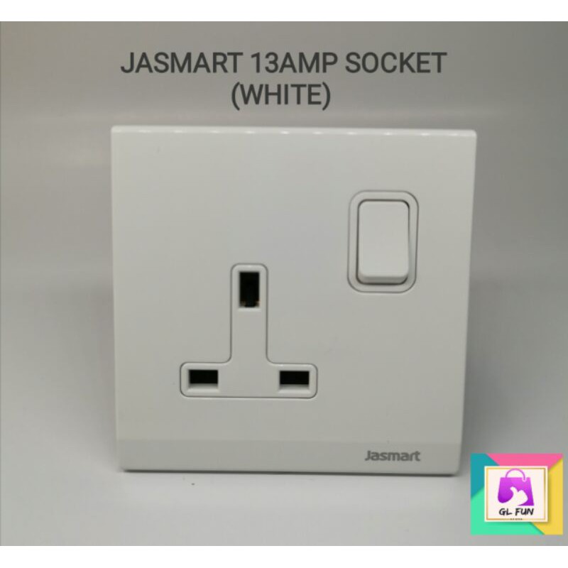 Jasmart 13A Socket Outlet (White) | Shopee Malaysia
