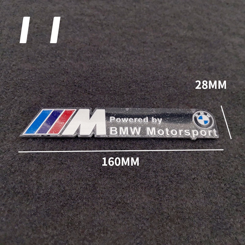 Aluminum BMW Motorsport Logo Car Auto Decorative Side Fender Rear ...