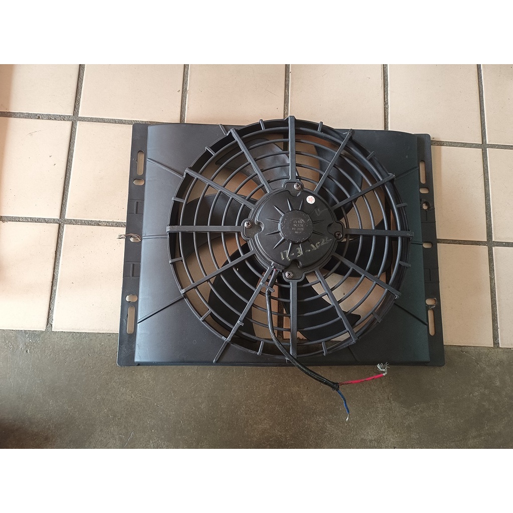 12V CONDENSER FAN USED MOTOR SET LORI LORRY FUSO DELTA NHR ISUZU HINO ...