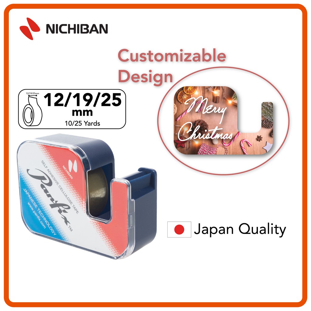 Nichiban Panfix New Tape Dispenser (ASSORTED COLORS) Cellophane ...