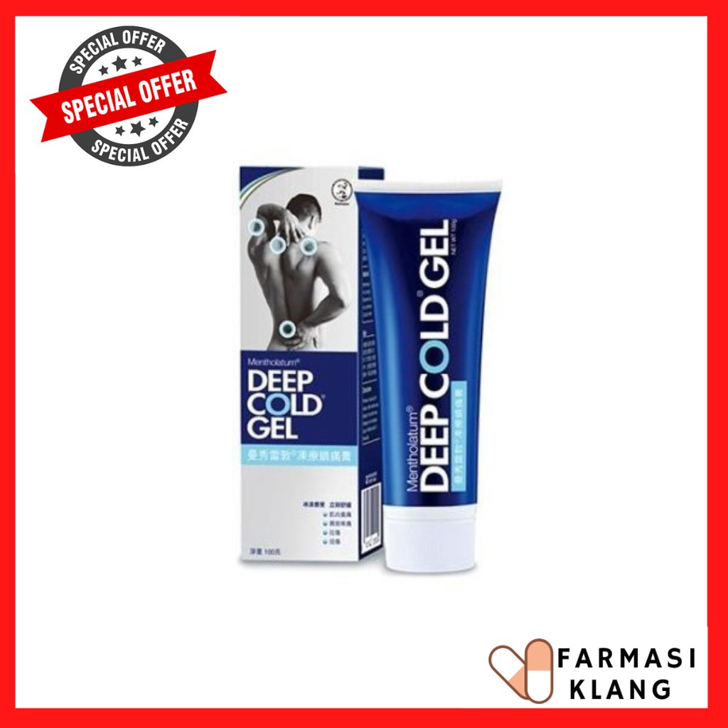 Mentholatum Deep Cold Ice Gel Cooling Pain Relief 100G (EXP : 10/2025 ...