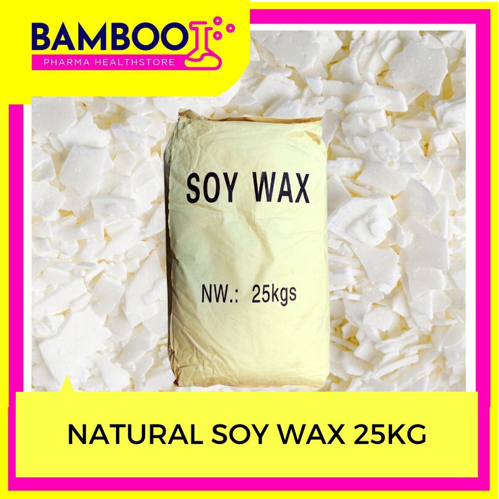 BAMBOO 100% PURE NATURAL SOY WAX ( CANDLE MAKING , LILIN ) 25KG ...