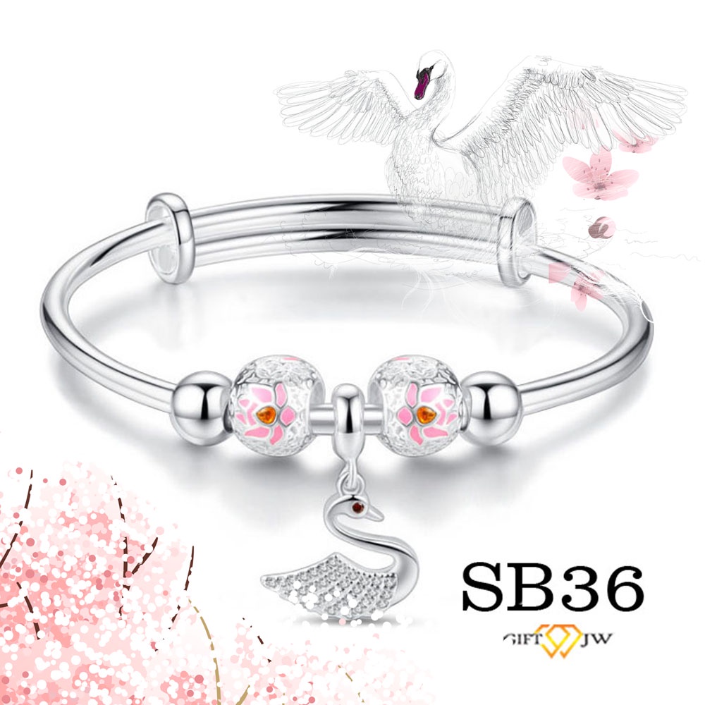 [FREE SHIPPING]- SB33 Gelang Tangan Silver Korea/S925 Rantai Tangan Silver Korea/Silver Bracelet ...