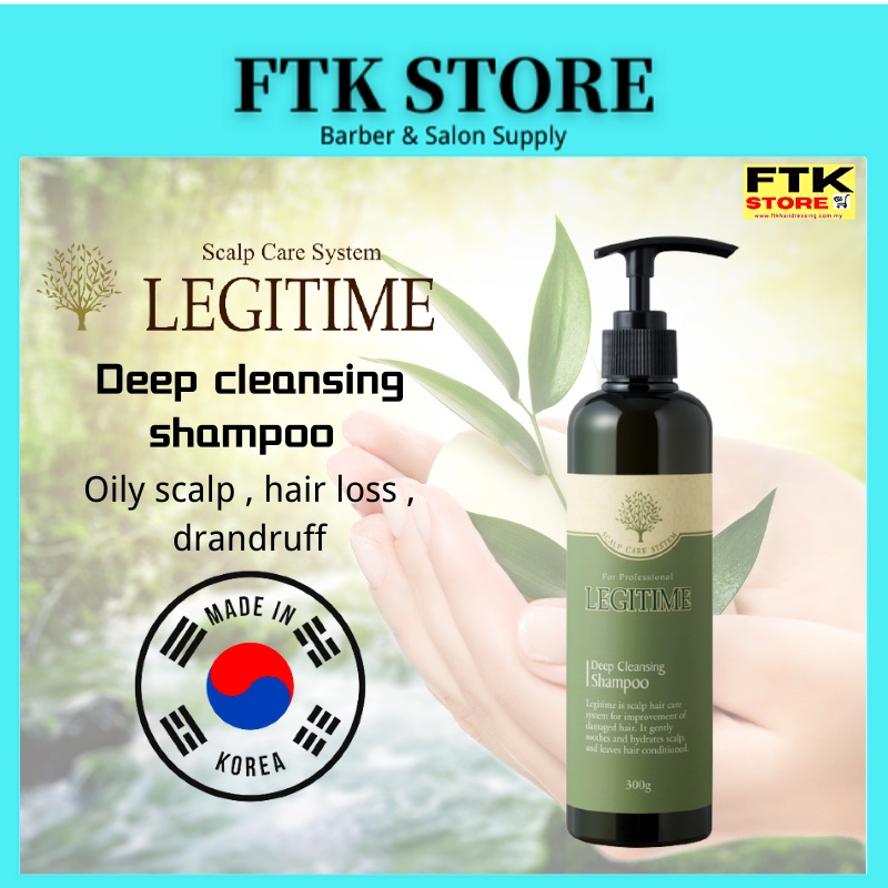 [Korea] Legitime Deep Cleansing Shampoo for Oily Scalp | Shopee Malaysia