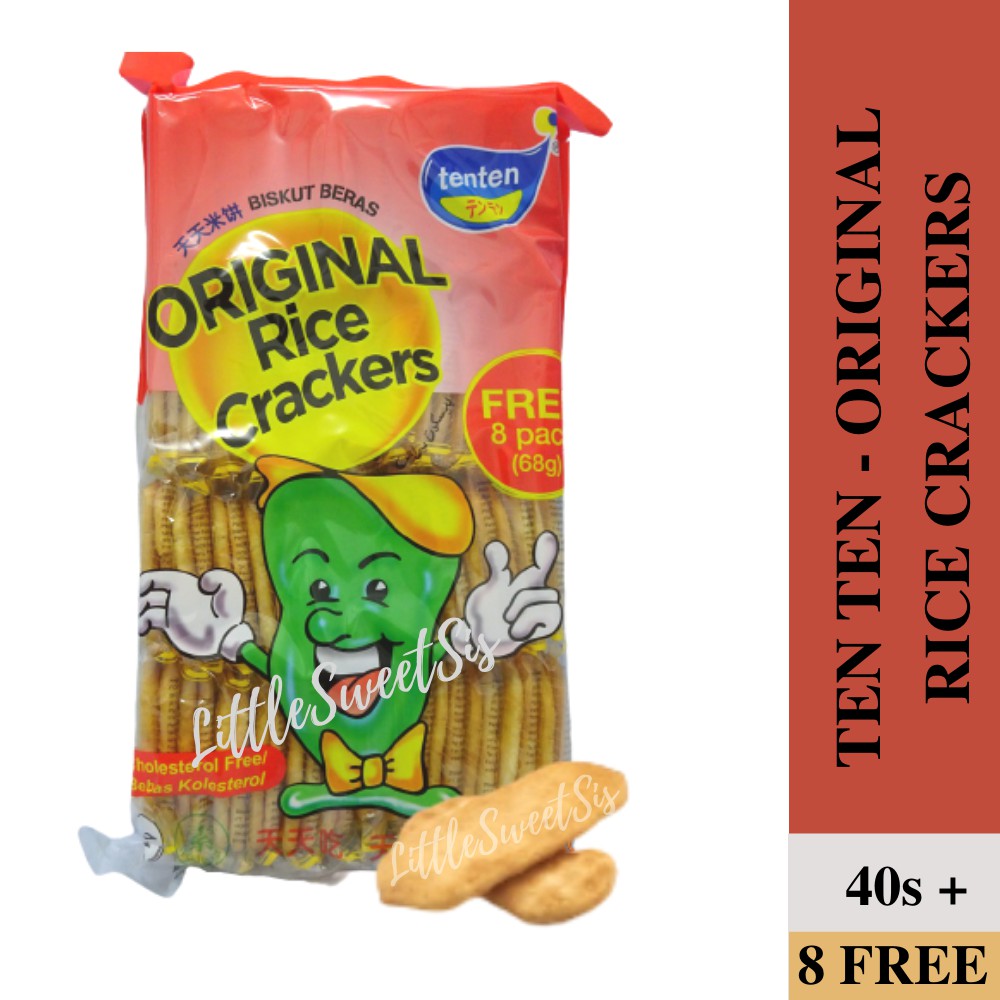 TEN TEN RICE CRACKER/ BISKUT BERAS/天天米拼 40s+8s(FREE) | Shopee Malaysia