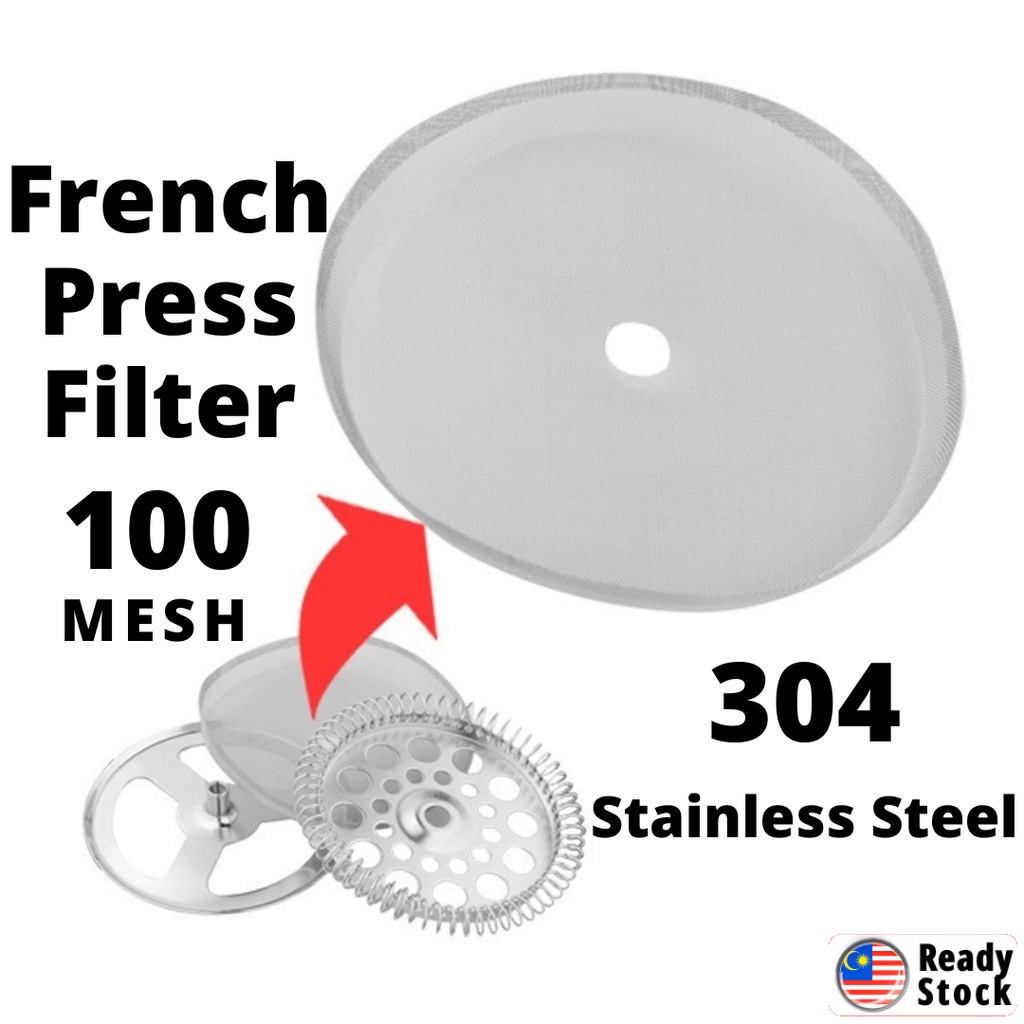 French Press Filter 304 Stainless Steel 100 Mesh 350ML 800ML 1000ML ...