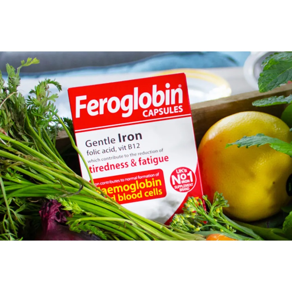 👍🎀Ready stock🎀UK's No.1 Iron Supplement Brand Feroglobin Capsules ...