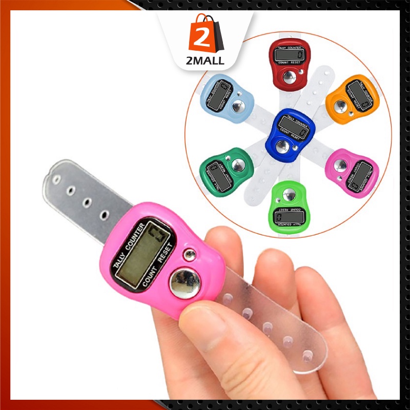 2MALL Tasbih Finger Counter Digit LCD Display Finger Ring Hand ...