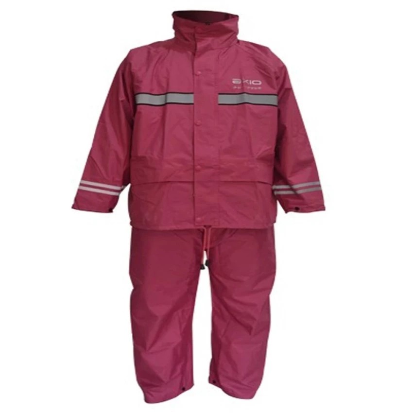 MERAH Original AXIO Europe Raincoat in Maroon / Dark Red | Shopee Malaysia