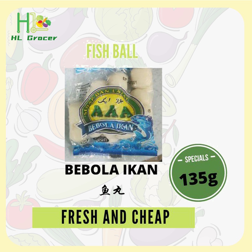[ Ready Stock ] FRESH FISH BALL 新鲜鱼丸 BEBOLA IKAN SEGAR IN PACKET 135g ...