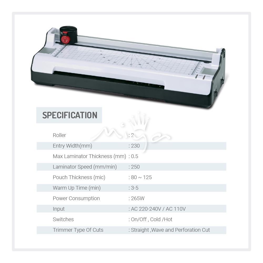 MKP 5-in-1 A4 Laminate Machine / Laminator / Laminating Machine with ...