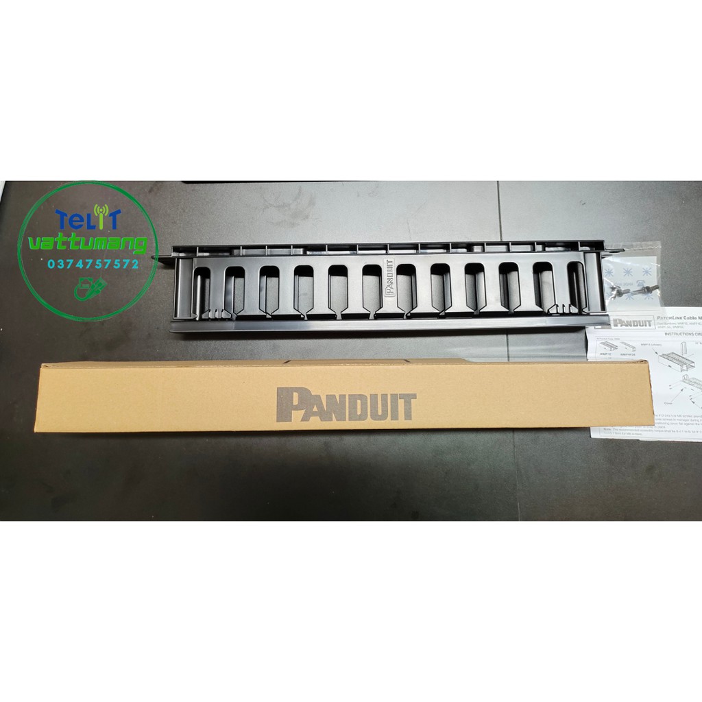 19 inch rack horizontal cable management bar (plastic). Premium PANDUIT ...