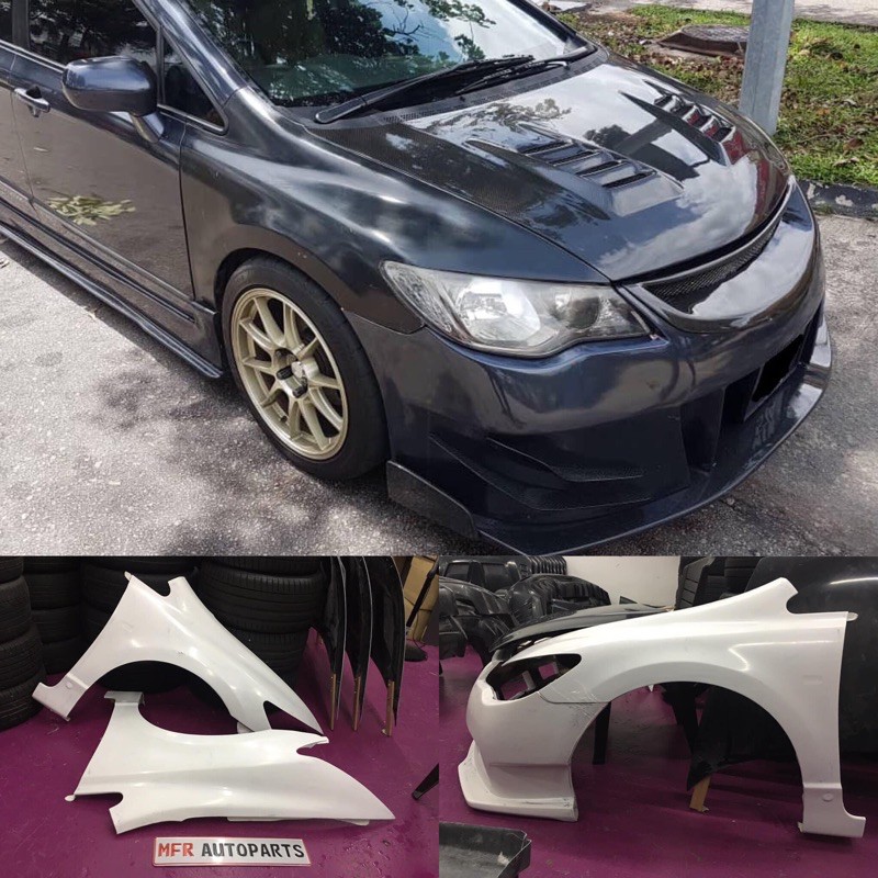 ‼️OFFER‼️ NEW FRP WIDE FENDER OEM CIVIC FD2R COPY ORI | Shopee Malaysia