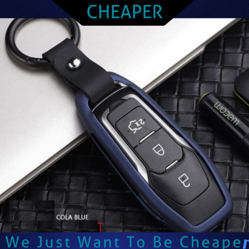 Ford Mustang Carbon Fiber Alloy Premium Car Kereta Key Case Cover [Key ...