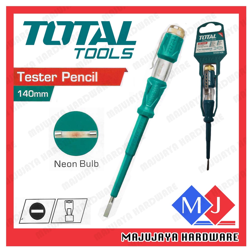 TOTAL Test Pen Testpen / Test Pencil THT291408 ( 3 X 140MM ) | Shopee ...