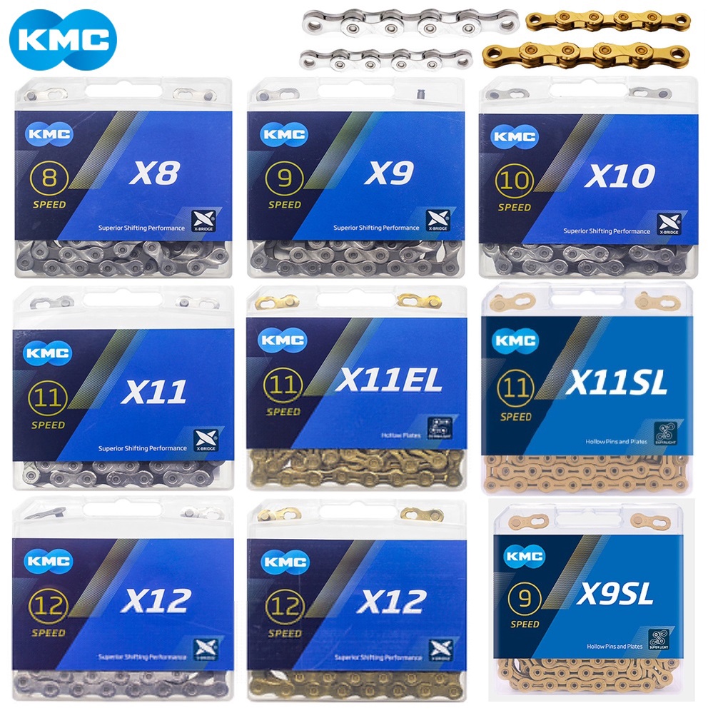 KMC Chain X8 X9 X10 X11 X12 Bicycle Chain 8/9/10/11/12 Speed and Magic ...