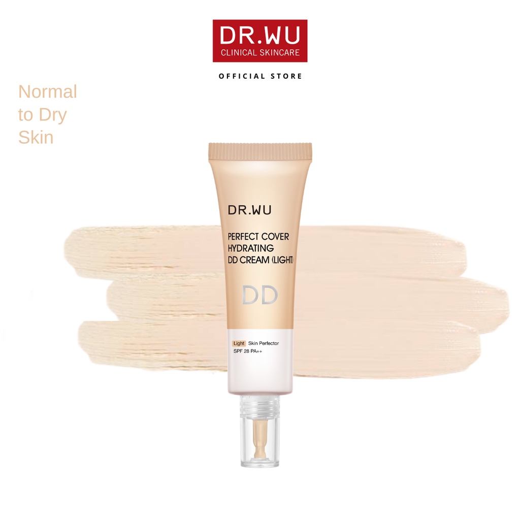 EXP FEB 2026 DR.WU Official Perfect Cover Hydrating DD Cream SPF28PA++ - Light (40ml) | Shopee ...