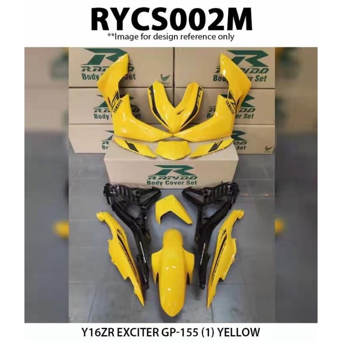 Y16 RAPIDO COVERSET ORIGINAL Y16ZR NEW EXCITER GP STICKER TANAM (ready ...