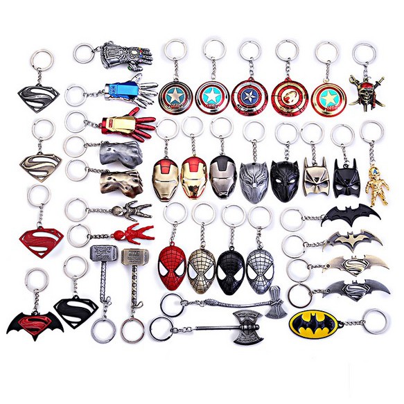 Keychain Marvel Spider man/ Doc Strange/ Panther Wakanda/ Dead Pool ...