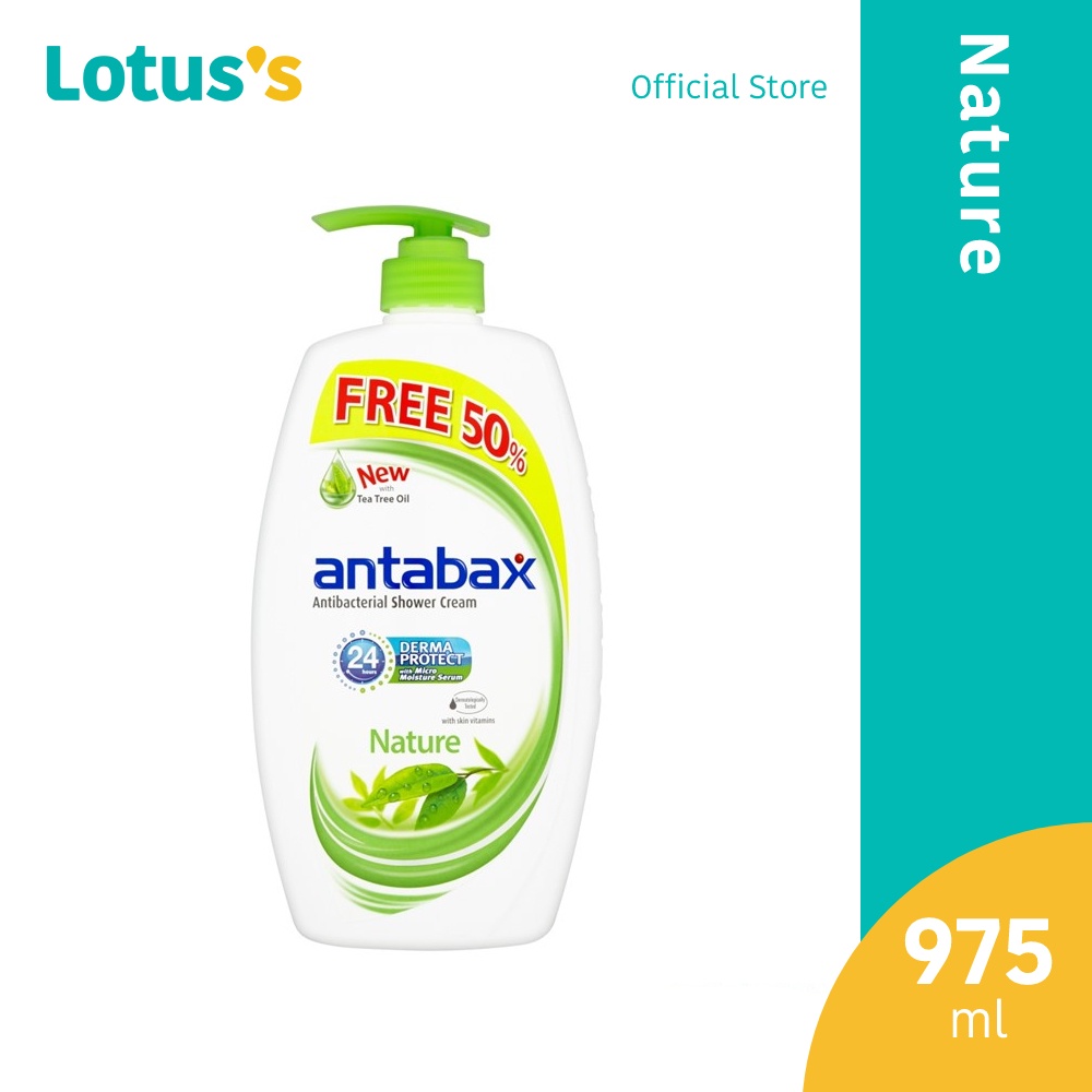 Antabax Nature Antibacterial Shower Cream With Tea Tree Oil 650Ml ...
