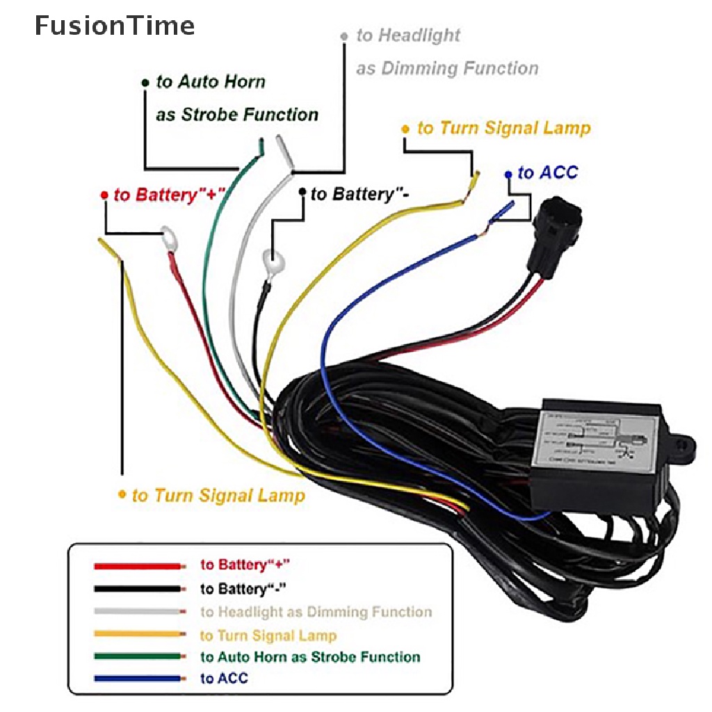 [FusionTime] DRL Controller Car Auto LED Daytime Running Light Relay Harness Dimmer Boutique ...