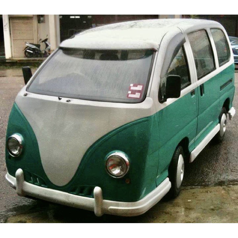Perodua rusa convert Volkswagen t1 bodykit body kit front side rear ...
