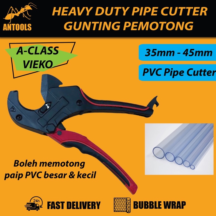 PVC Pipe Cutter HEAVY DUTY 35mm - 45mm PVC Pipe Cutter Pemotong Paip ...
